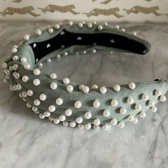 Lele Sadoughi | Accessories | Lele Sadoughi Dove Gray Pearl Headband ...